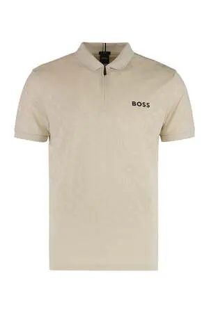 BOSS Technical Fabric Short-sleeve Polo - Beige