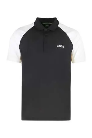 BOSS Technical Fabric Polo Shirt Regular Fit - Black