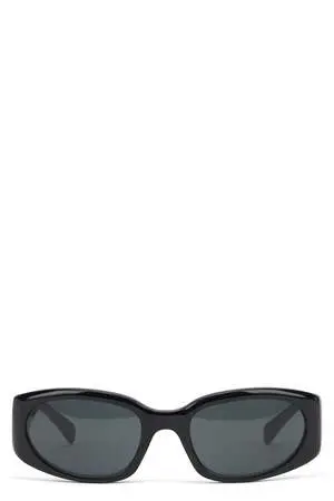 Celine Sleek Acetate Sunglasses With Wrap-around Design