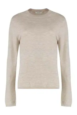 Max Mara Cashmere Crew Neck Sweater - Sand