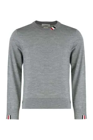 Thom Browne Sweater Crew Neck In Virgin Wool