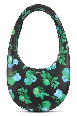 Coperni Floral Oval Handbag - Black
