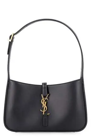 Saint Laurent Mini Leather Shoulder Handbag - Black