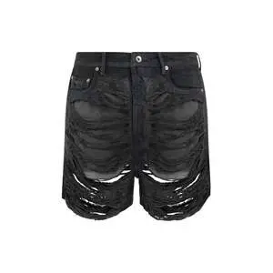 Rick Owens Distressed Shorts For Men