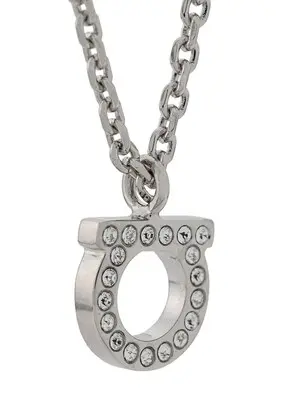 FERRAGAMO Gancini Crystal Necklace