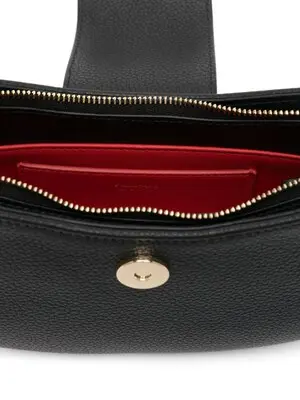 FERRAGAMO Double Gancio Leather Shoulder Bag