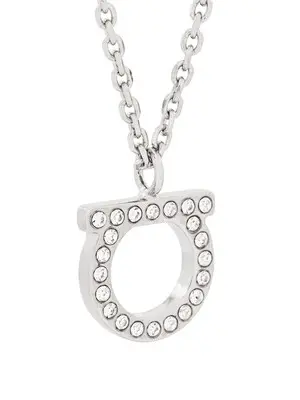 FERRAGAMO Gancini Crystal Necklace