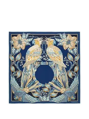 FERRAGAMO Printed Silk Foulard