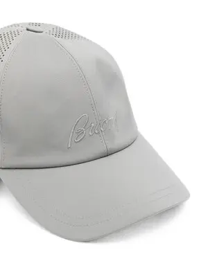 Brioni Embroidered Logo Baseball Cap