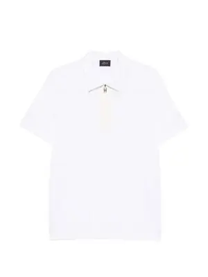 Brioni Cotton Polo Shirt - White