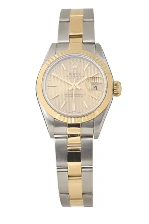 Rolex Two-tone Tapestry Dial Datejust 69173 - Gold