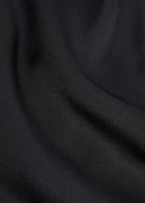 Vince Double-layered V-neck Silk-blend Top With Dolman Cap Sleeves - Navy