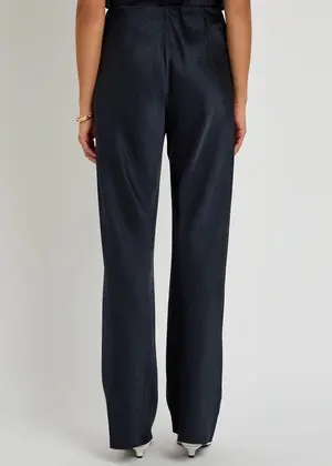 Vince Colette Wide-leg Satin Trousers