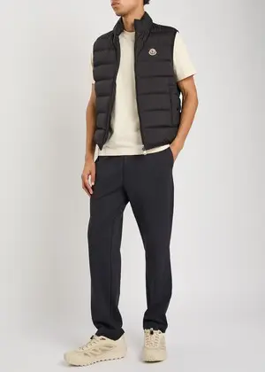 Moncler Contrin Quilted Shell Gilet - Black