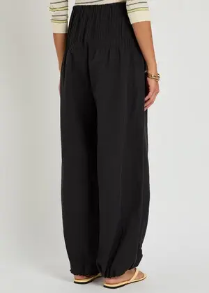 Vince Pintuck Balloon-leg Woven Trousers
