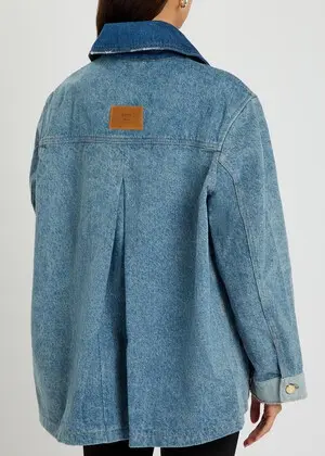 GANNI Patchwork Distressed Jacket
