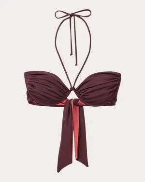 SEAQUELLE SWIM Billow Underwire Balconette Bikini Top - Red