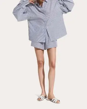 SEAQUELLE SWIM Seasuelle Swim Cloud Stripe Seersucker Shirt