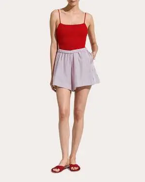 SEAQUELLE SWIM Drift Stripe Poplin Pull-on Shorts