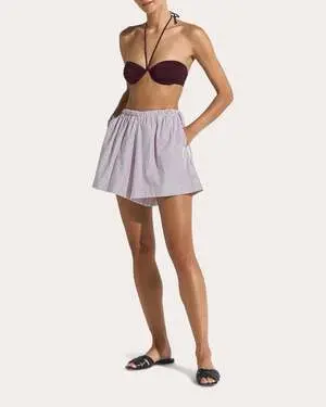 SEAQUELLE SWIM Drift Stripe Poplin Pull-on Shorts