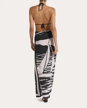SEAQUELLE SWIM Genoa Abstract Voile Pareo