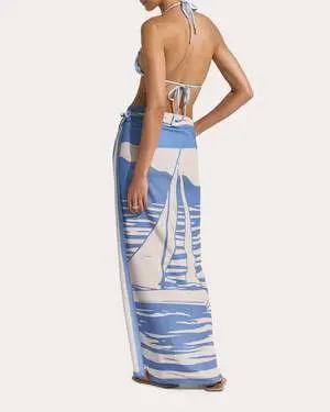 SEAQUELLE SWIM Genoa Abstract Voile Pareo