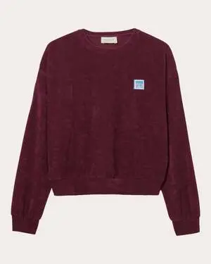 SEAQUELLE SWIM Terry Crewneck Sweatshirt - Red