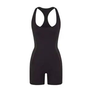 Nike X Skims Matte Shine Mix T-back One-piece - Obsidan/igneous