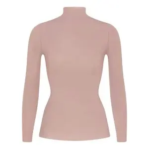 Nike X Skims Weightless Layers Mock Neck Lomg Sleeve Top - Himalayan