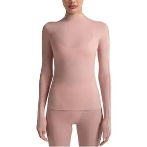 Nike X Skims Weightless Layers Mock Neck Long Sleeve Top