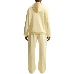 Nike X Nocta Fleece Cs Open-hem Tracksuit Pants 'alabaster Stealth - Alabaster/stealth