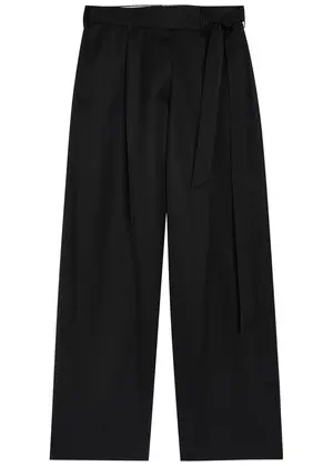 Simone Rocha Belted Wide-leg Trousers - Black
