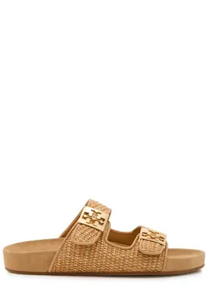 Tory Burch Mellow Raffia Sliders