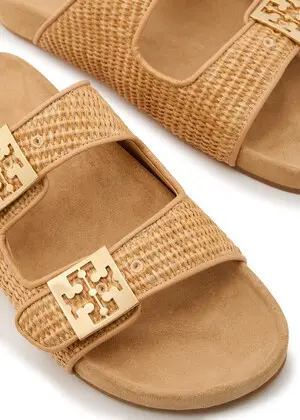 Tory Burch Mellow Raffia Sliders