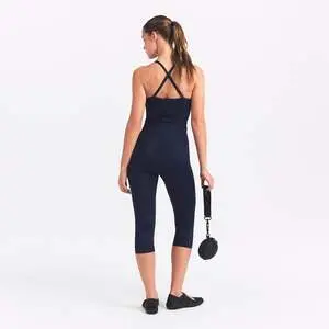 SKIMS Drawcord 17" Capri Legging | Blue | | Nike Shine