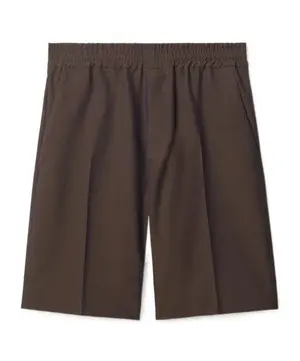 Burberry Knee-length Tailored Herringbone Shorts