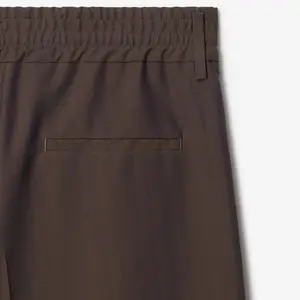 Burberry Knee-length Tailored Herringbone Shorts