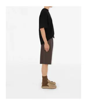 Burberry Knee-length Tailored Herringbone Shorts