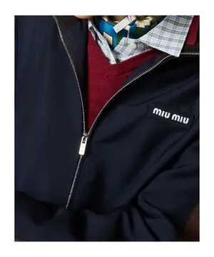 Miu Miu Zip-up Blouson Jacket