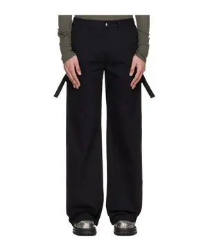 HELIOT EMIL Gait Belt Loop Jeans - Black