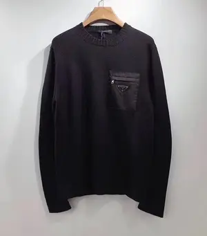 Prada Logo Pocket Pullover
