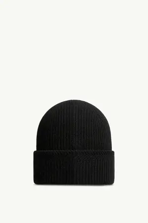 Moncler Logo-patch Ribbed Beanie