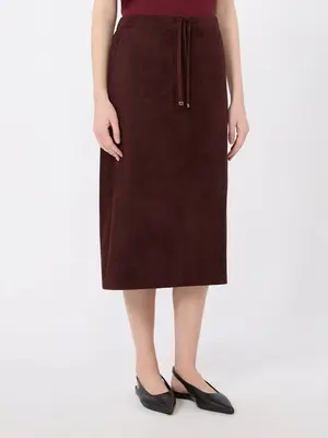Max Mara Drawstring Midi Skirt
