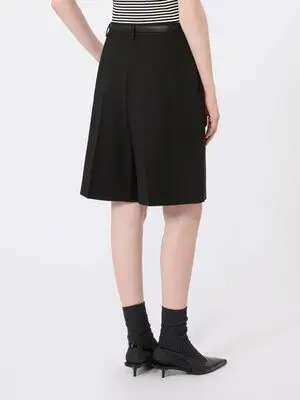 Max Mara Adorno Pleated Bermuda Shorts - Black