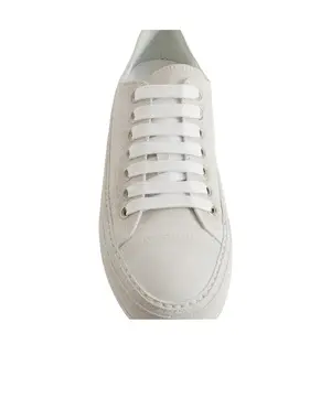 ANN DEMEULEMEESTER Round Toe Lace Up Sneakers - Gray
