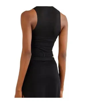 Wardrobe.NYC Semi-transparent Vest-style Bodysuit