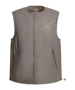 DANTON Quilted Collarless Down Jacket - Gray