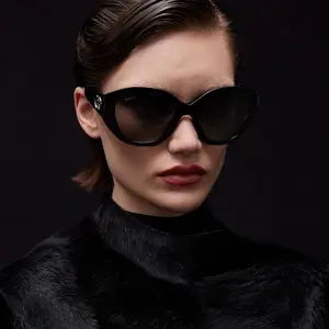 Gucci Geometric Frame Sunglasses