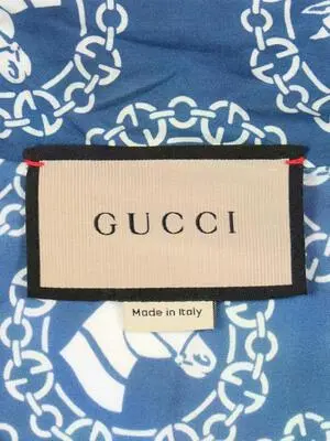 Gucci Horse Print Bow Tie Blouse