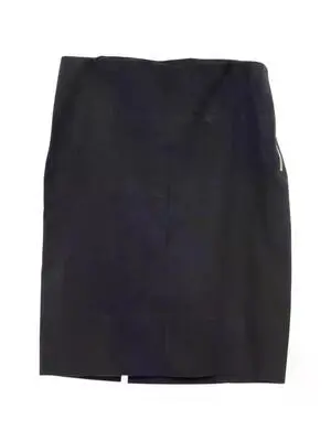Fendi Wool Skirt With Zip Detail